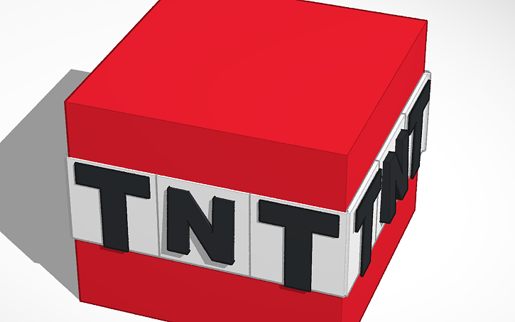 3D design MİNECRAFT TNT | Tinkercad