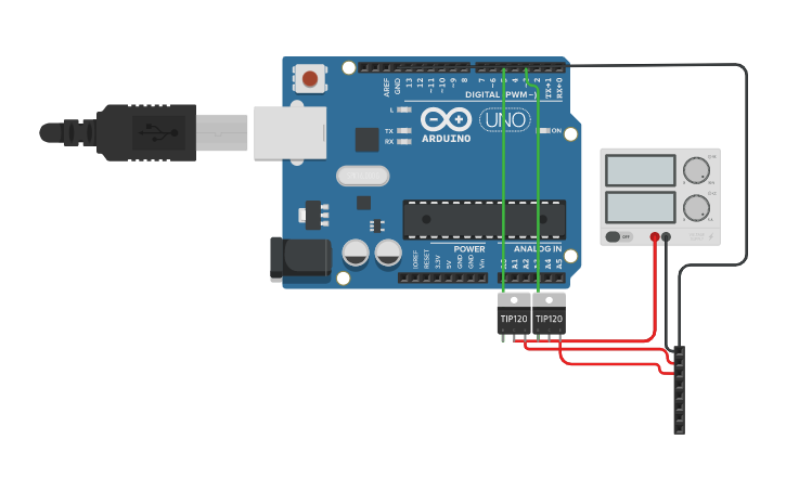 Circuit Design Arduino Motor Driver Tinkercad