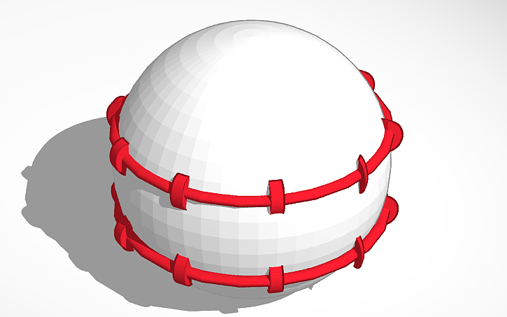 3D design Baseball - Tinkercad