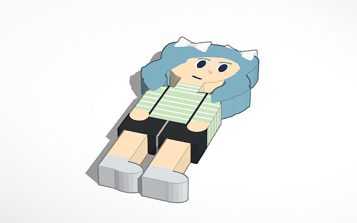 3D design Me as a 2D Anime Character - Tinkercad