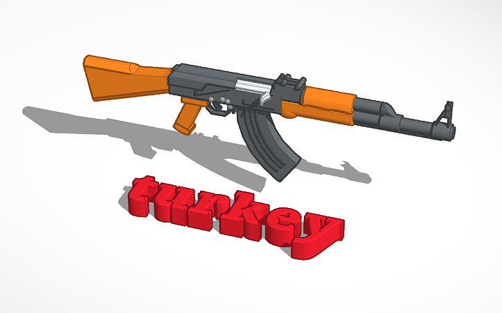 3D design cs-go ak 47 - Tinkercad