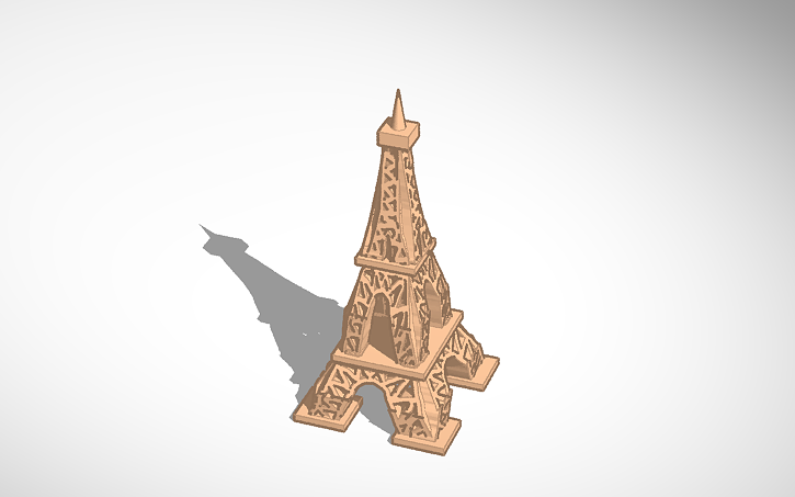3D design Eiffel Tower - Tinkercad