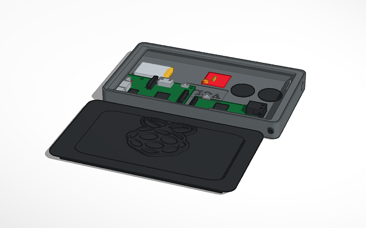 3D design raspberry pi tablet computer - Tinkercad