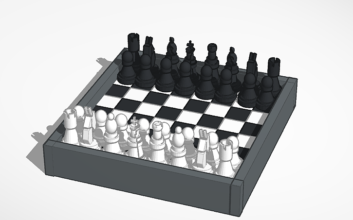 3D design Ajedrez - Tinkercad
