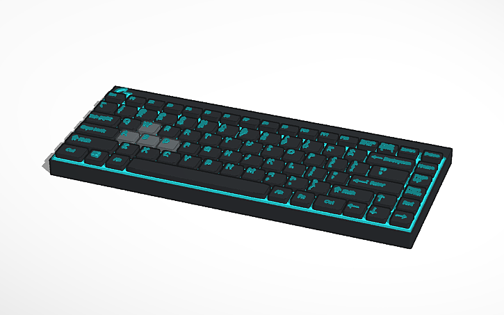 3D design Copy of Gaming Keyboard - Tinkercad