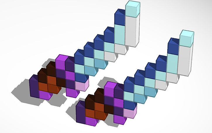 3D design Fangs of Frost - Minecraft Dungeons - Tinkercad