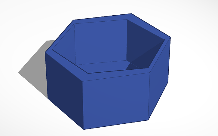 3D design flower pot - Tinkercad