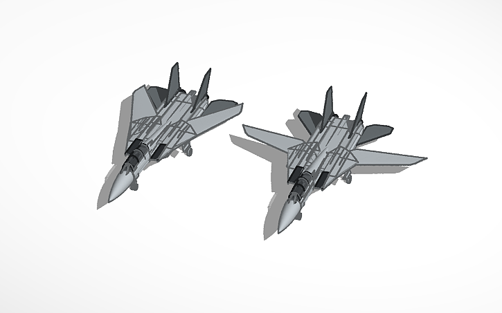 3D design of F14 tomcat - Tinkercad