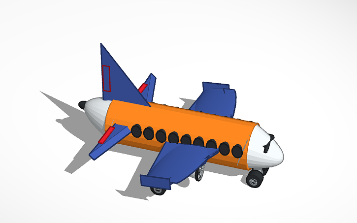 3D design Boeing 787 - Unrealistic - Tinkercad