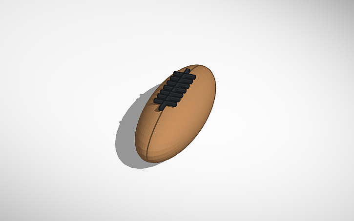 3D design football/american football - Tinkercad
