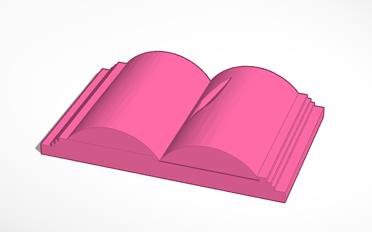 3d Design Llibre I Rosa Libro Y Rosa Tinkercad
