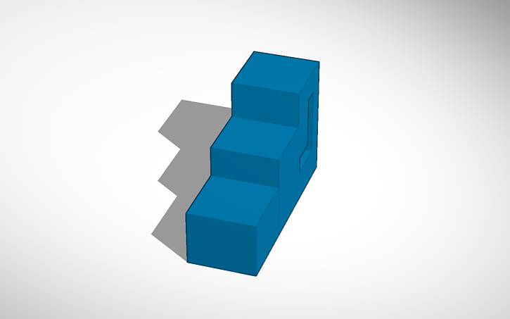 3D design stairs - Tinkercad
