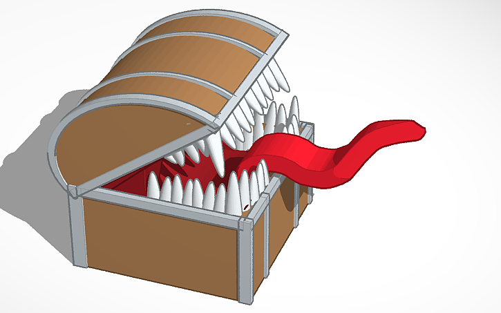 3D design Mimic Chest - Tinkercad