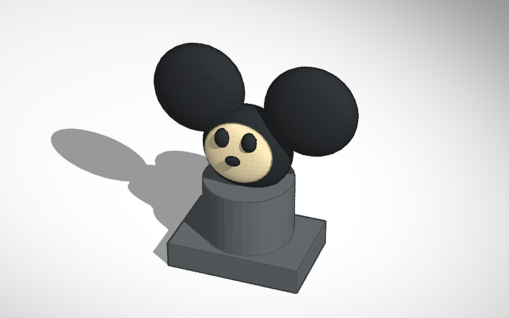 3D design mickey mouse-king | Tinkercad
