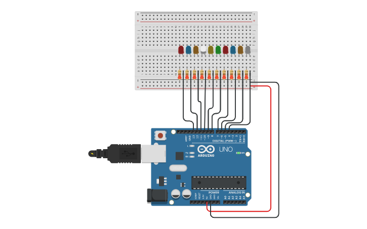 Circuit design In a Random Sequence - Nueva - 3202 - Tinkercad
