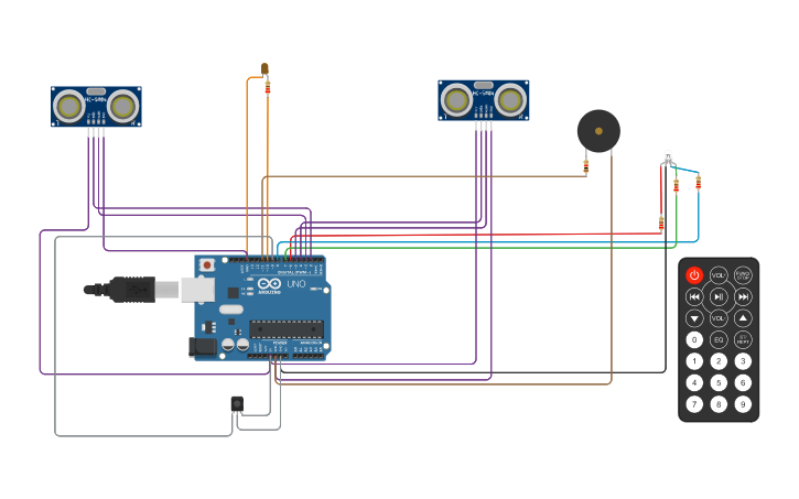 Circuit design Smart Bird Feeder 1 - Tinkercad
