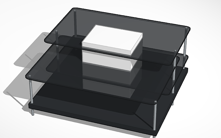 3D design modern coffee table #5 - Tinkercad