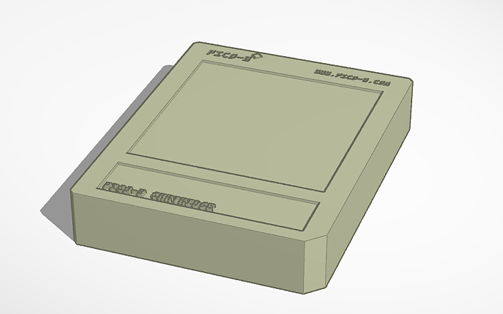 3D design Pico-8 Cartridge - Tinkercad