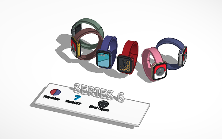 3D design Apple Watch Series 6 | Tinkercad