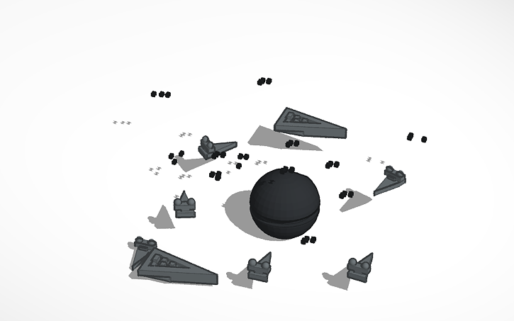 3D design Death Star scene | Tinkercad
