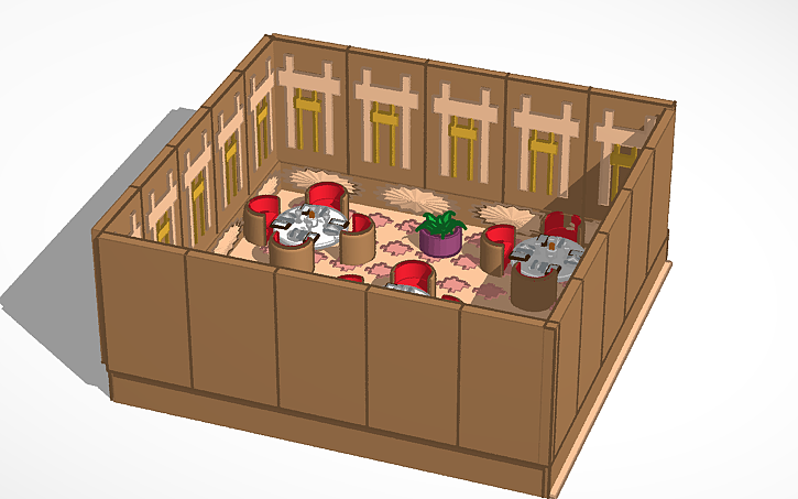 3D design Restaurant - Tinkercad