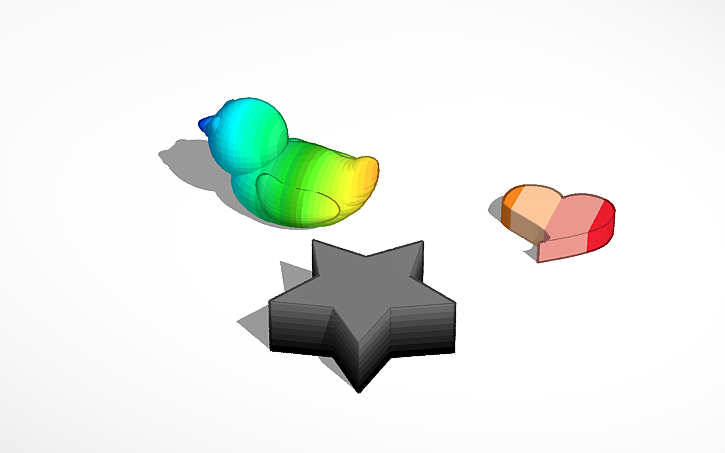 3D design Gradient shapes - Tinkercad