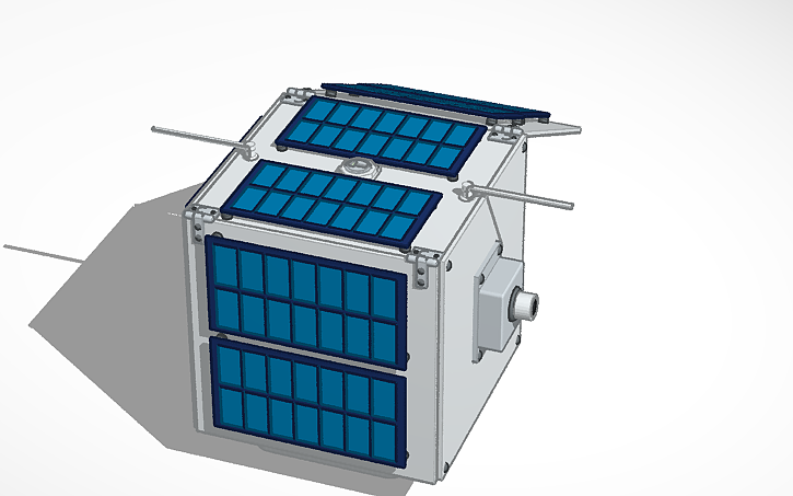 3D design CubeSat - Tinkercad