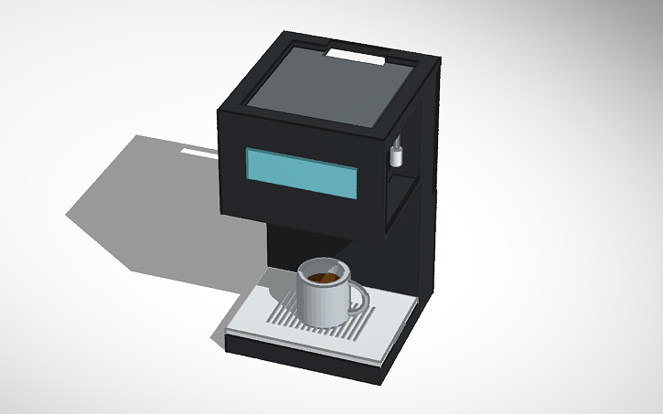 3D design Coffee machine - Tinkercad