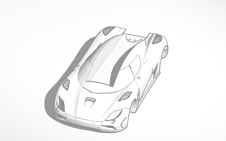 3D design Koenigsegg frame - Tinkercad