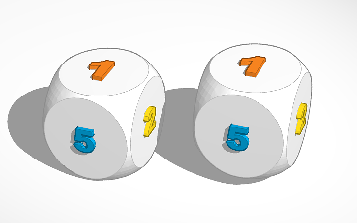 3D design amazing dice - Tinkercad