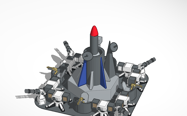 3D design ARMY BASE - Tinkercad