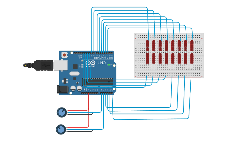 Circuit design 25_8x8 LED Matrix - Tinkercad