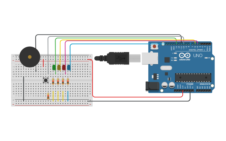 Circuit design taller arduino - Tinkercad