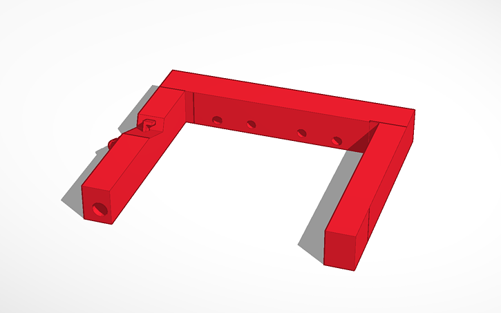 3D design Hand section - Tinkercad