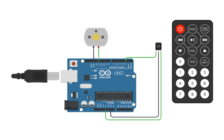Circuit design Program 9: Infrared Sensor (IR sensor) - Tinkercad