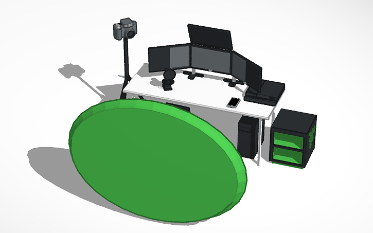 3D design Razer Gaming Setup | Tinkercad