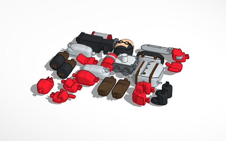 3D design Team Fortress 2 Medic figure - Tinkercad