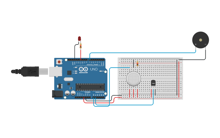 Circuit design Fire Alarm System using Temperature and Gas Sensor ...
