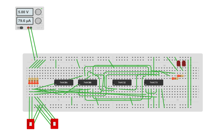 Circuit design Counter - Tinkercad
