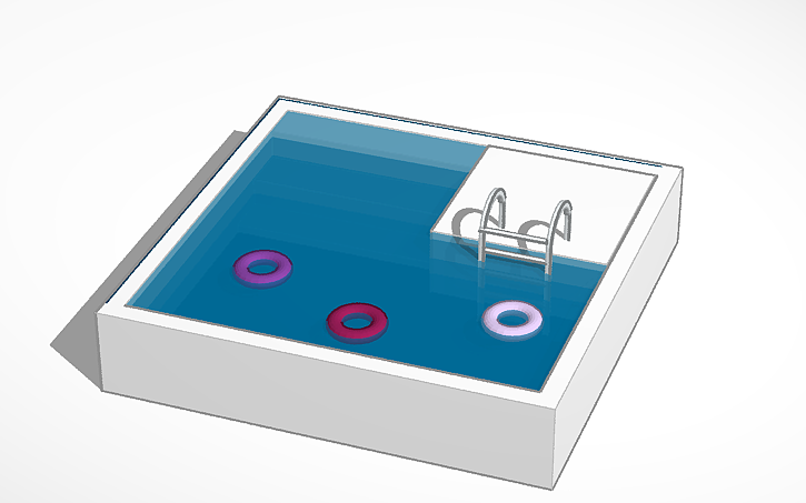 3D design Swimming Pool - Tinkercad