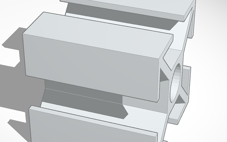 3D design Extruded 45x45 Profile - Tinkercad