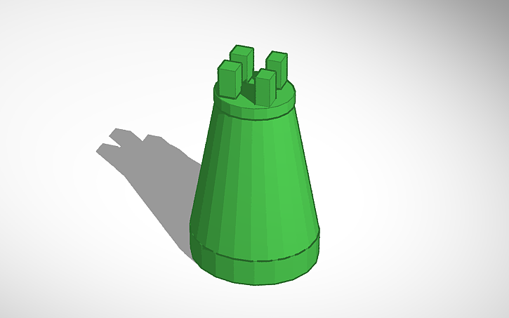 3D design Chess Figure (Tower) - Tinkercad