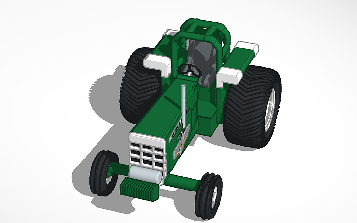 3D design 1968 Oliver 1950-T Pulling Tractor. | Tinkercad