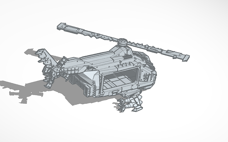 3D design ork helicopter - Tinkercad