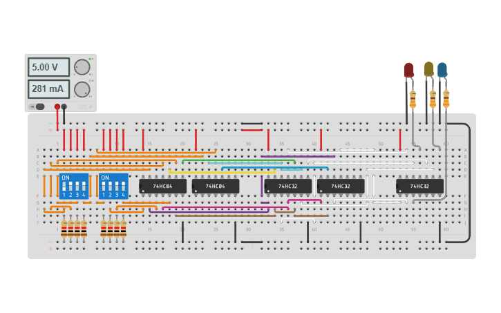 Circuit design Lab04_Encoder - Tinkercad