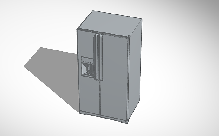 3D design Geladeira (Refrigerator) - Tinkercad