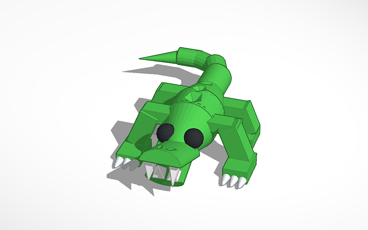3D design crocodile | Tinkercad