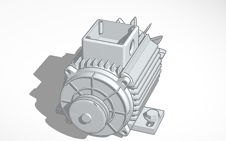 3D design Electric Winch Motor - Tinkercad