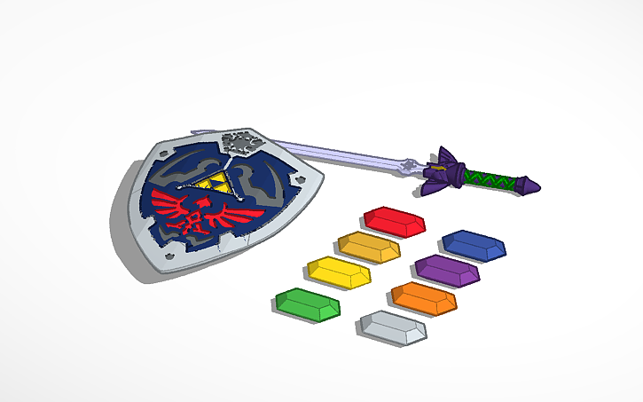 3D design Zelda challenge Anything Zelda. Put link below - Tinkercad