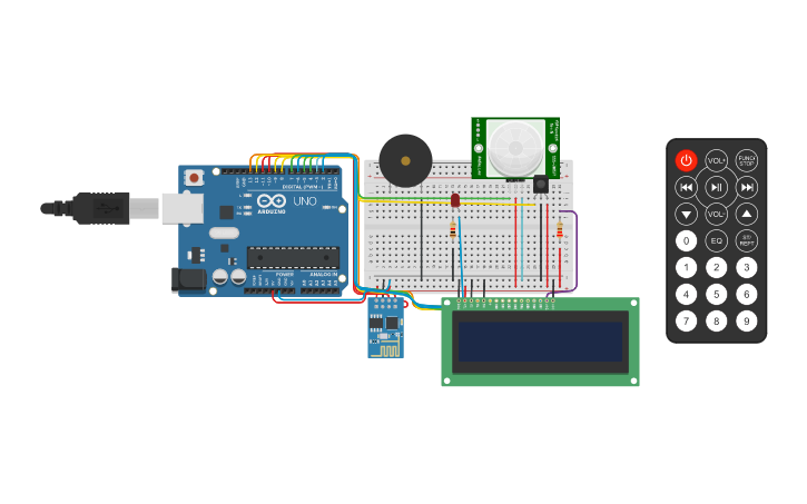 Circuit design Sensor - Tinkercad
